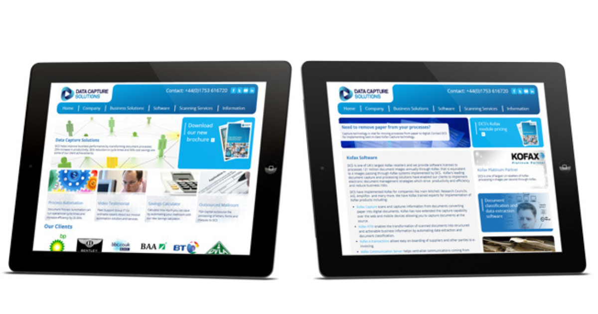 Consistent and Responsive Design: DCS. Client Case Studies.